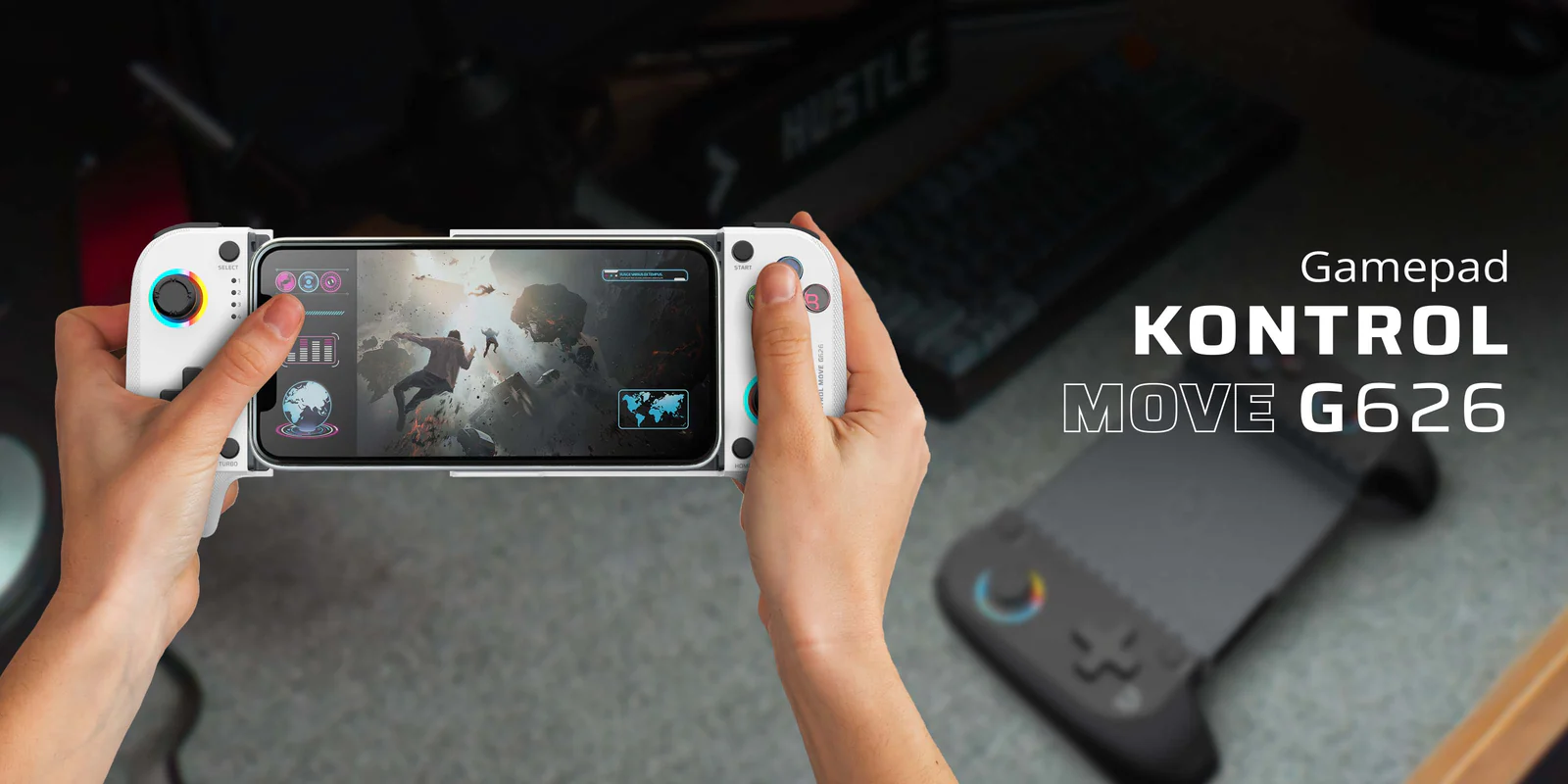 Gamepad para Móvil Inalámbrico | Kontrol Move G626 | BT 5.0 | Compatible con Android + IOS ...